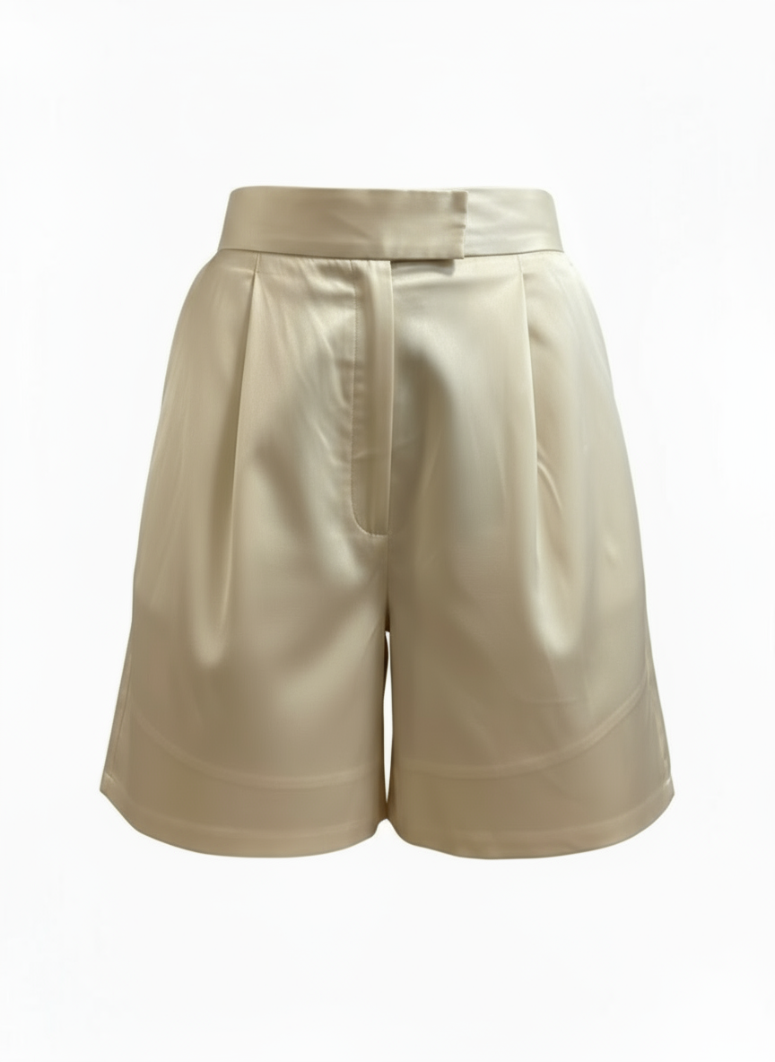 AURORA Silk Tailored Shorts – LIET Paris
